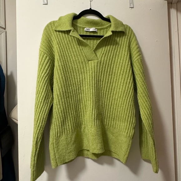 Zara | Sweaters | Zara Spring Green Sweater | Poshmark